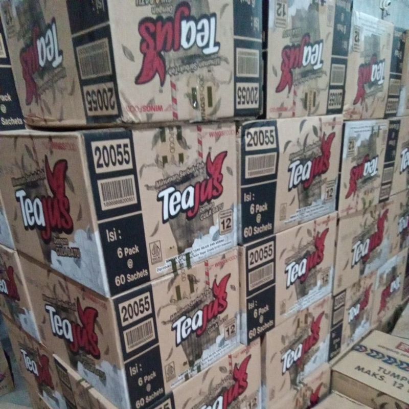 Jual PROMO TEH JUS / TEA JUS GULA BATU ( 6 pak x 60 sachet) | Shopee ...