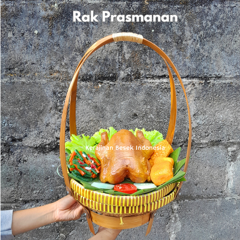 Jual RAK BAMBU PRASMANAN Rak tradisional Rak tumpeng Rak buah Rak ayam ...