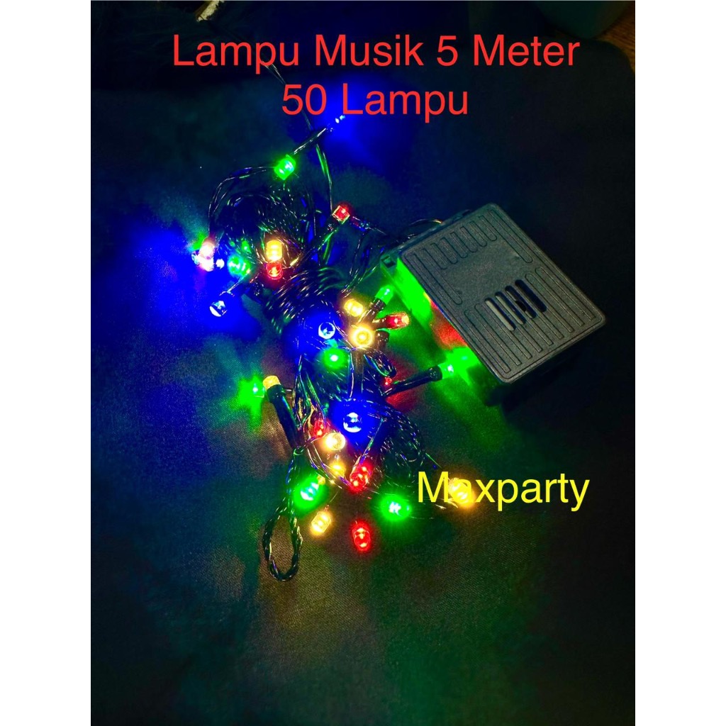 Jual Lampu LED Musik Natal 5 Meter | Shopee Indonesia