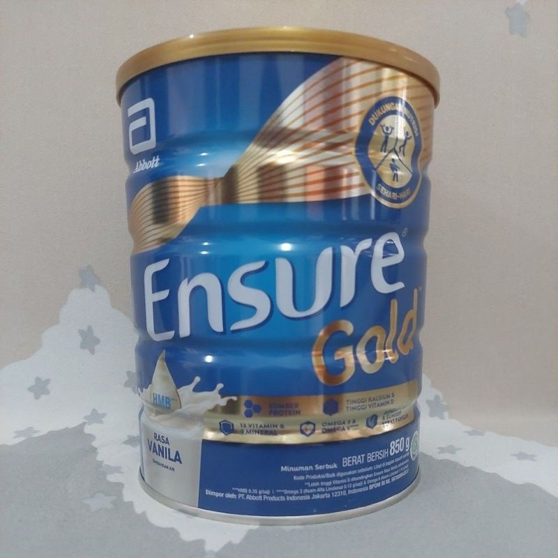 Jual Ensure Gold Rasa Vanila 850 gr - Susu Ensure Vanilla 850gr | Shopee Indonesia