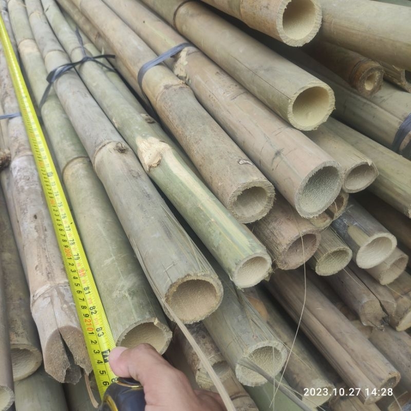 Jual Bambu Tiang Bendera Umbul Baliho Panjang 2 mtr | Shopee Indonesia