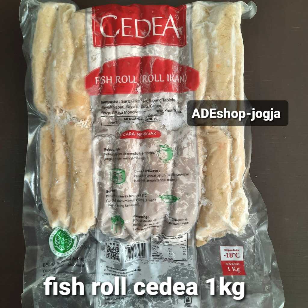 Jual cedea fish roll 1kg frozen rol otak ikan beku nugget gulung 1 kg ...