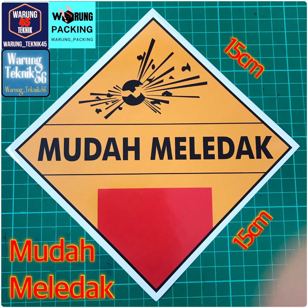 Jual Stiker Sticker Label Tanda Simbol K3/ Limbah B3/ Tong Keranjang ...