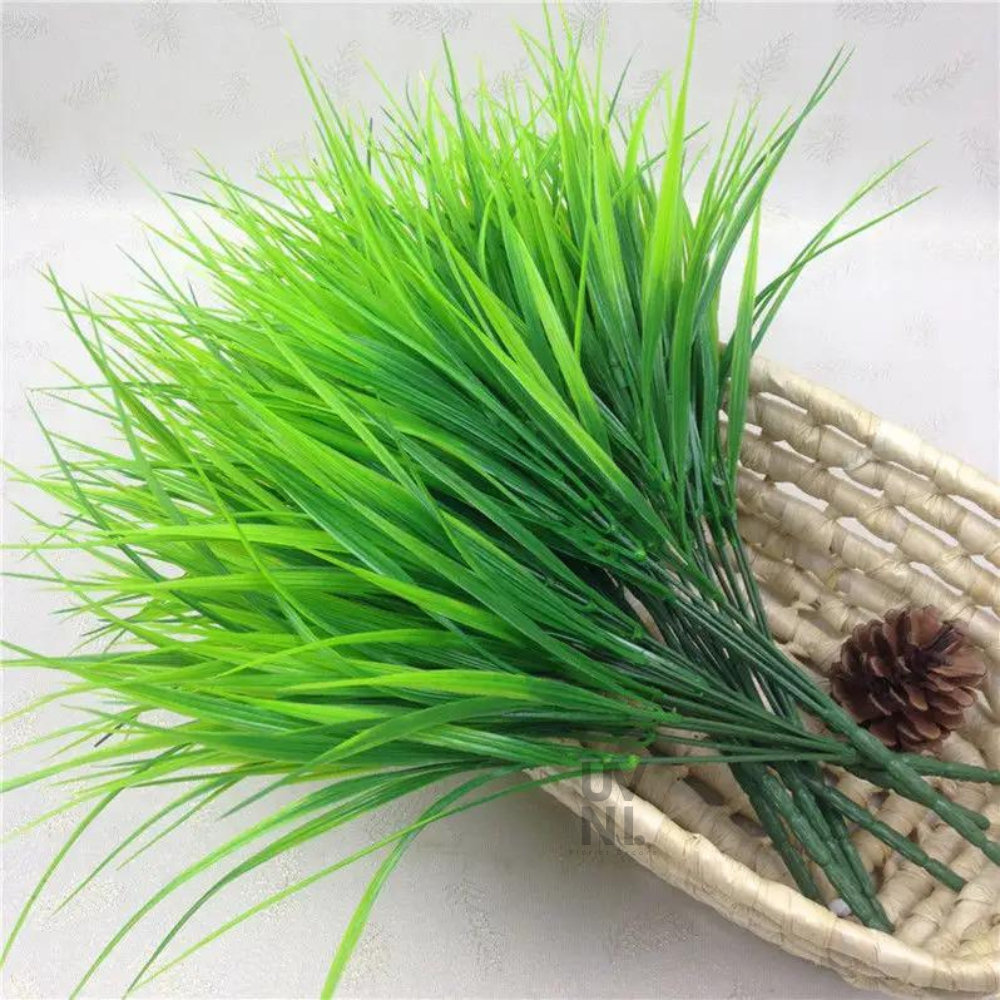 Jual DAUN RUMPUT HIAS PLASTIK 40CM ARTIFICIAL DAUN PADI DAUN KUCAI DAUN ...