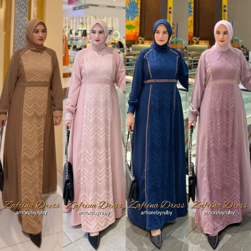 Jual ZAFRINA LACE DRESS AMORE BY RUBY ORI BAHAN BRUKAT BAJU WANITA ...