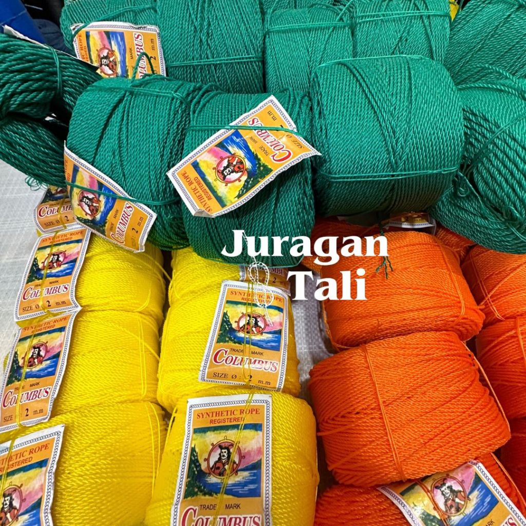 Jual Tali Columbus Tambang PE 2mm & 2,5mm - Tali Jemuran - Tali Tanaman ...