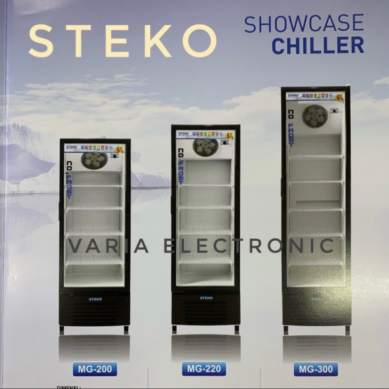 Jual Showcase STEKO MG-200 / MG200 Kapasitas 180 Liter Kulkas Display ...