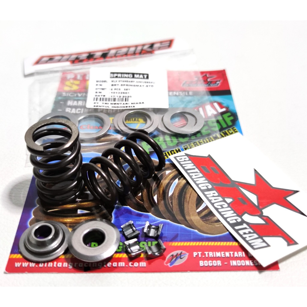 Jual Per Klep BRT KLX 150 DT 150 + Retairner + Kuku Klep + Ganjelan Spring Mat | Shopee Indonesia