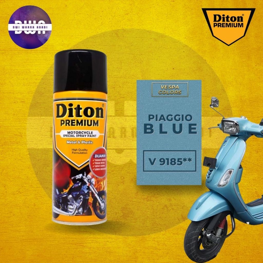 Jual Cat Semprot V 9185** Piaggio Blue 400cc Diton Premium Pylox ...