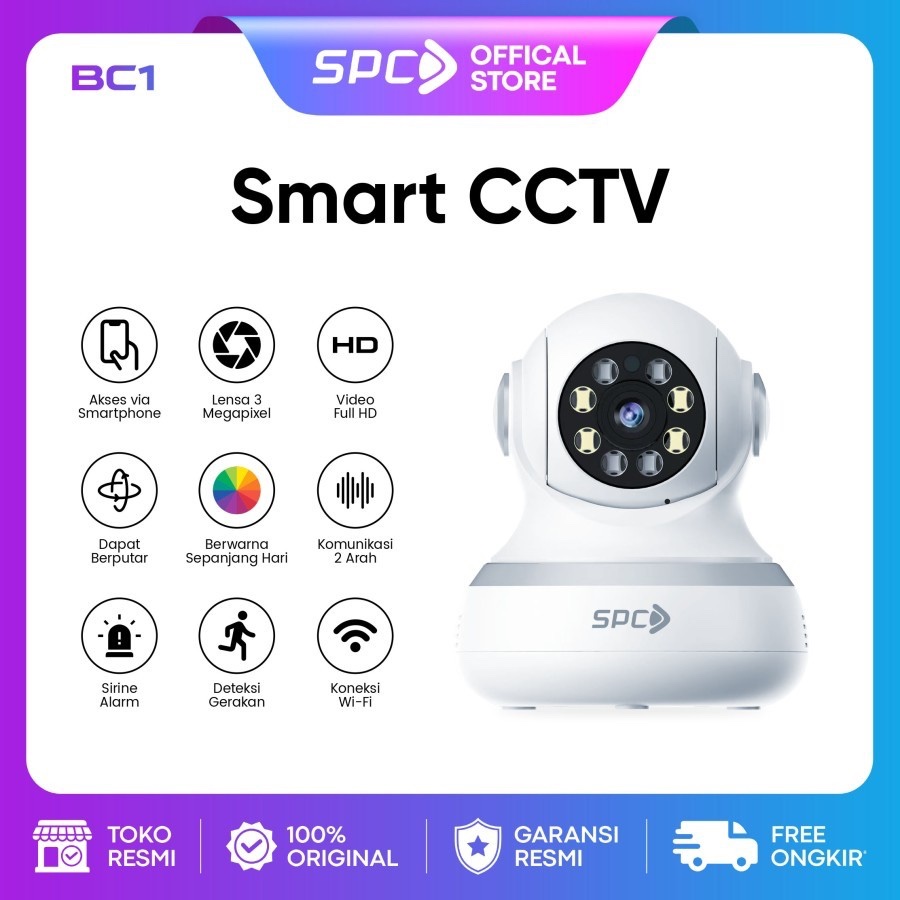 Jual Ipcam CCTV Wifi Ip Camera SPC Series Babycam BC1 3MP | Shopee ...