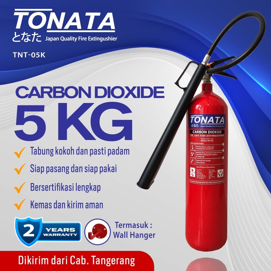 Jual APAR 5KG Karbondioksida (CO2) TONATA / Set Komplit | Shopee Indonesia