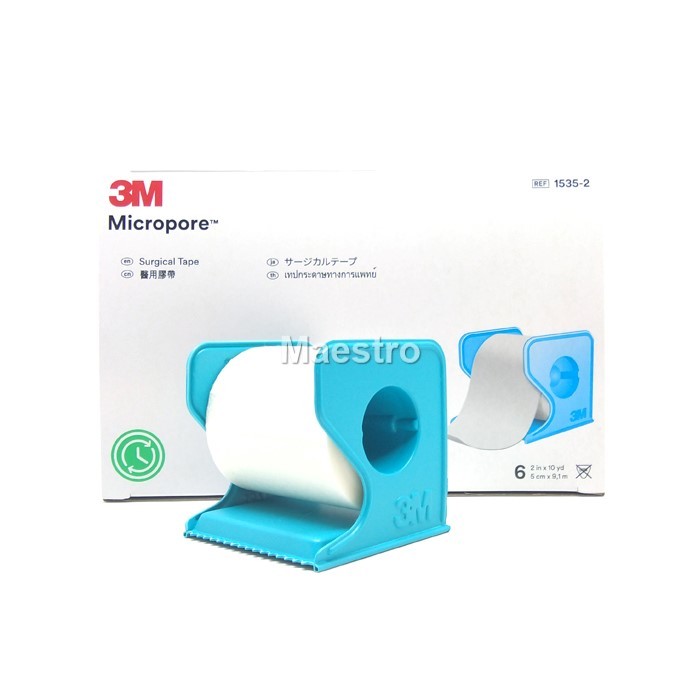 Jual 3M Micropore 2 inch in 2 inchi 2 inci Plester Medis Per Box Isi 6 ...