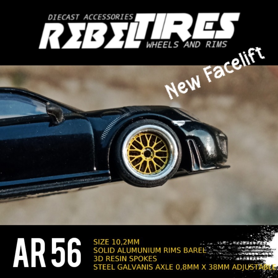 Jual BAN KARET REBEL AR56 VARIAN SIZE & TIREBOMB FULL ALLOY (BESI ...