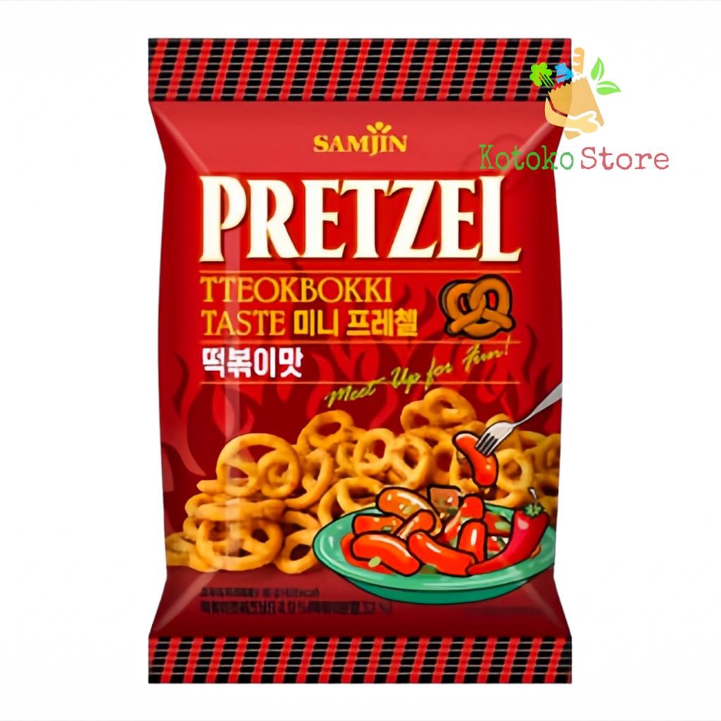Jual Samjin Pretzel Spicy Beef Wasabi Cheddar Cheese Seafood / Snack ...