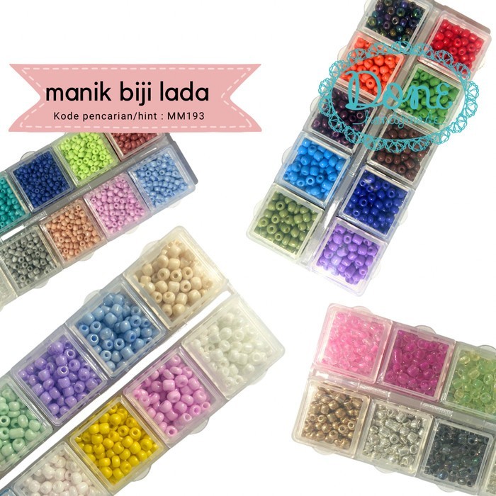 Jual Done handymade manik biji lada manik pasir payet manik cincin ...