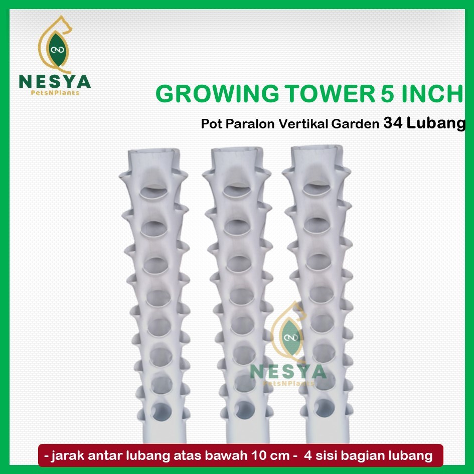 Jual Growing Pot Tower Pot Paralon 5 Inchi Vertikultur Pot Tanaman ...