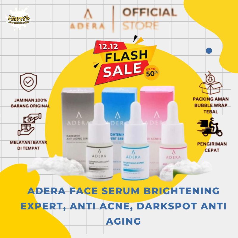 Jual ADERA FACE SERUM ACNE (Berjerawat) BRIGHTENING (Mencerahkan) DARKSPOT (Flek Hitam) | Shopee ...