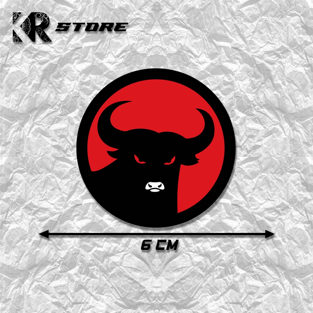 Jual Sticker PDIP Banteng Merah Sticker Cutting | sticker motor ...