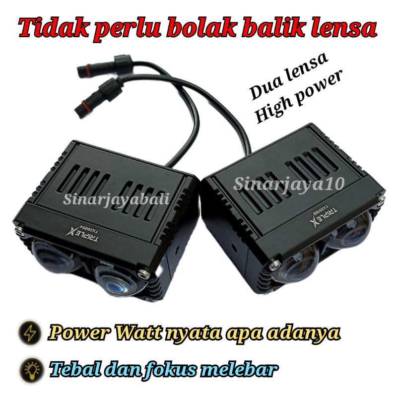 Jual Mini laser triple x lampu tembak x2 + motor mobil tambahan kabut ...