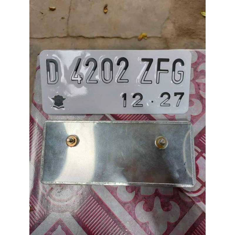 Jual PLAT MOTOR FONT VARIASI | DOUBLE PLAT/BAUD TANAM | PLAT PUTIH ...