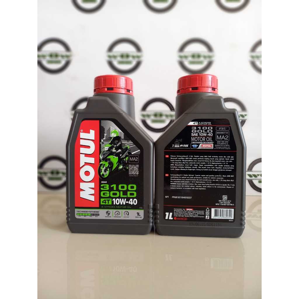 Jual OLI MOTUL 3100 GOLD 10W40 1 LITER (ORIGINAL 100%) | Shopee Indonesia