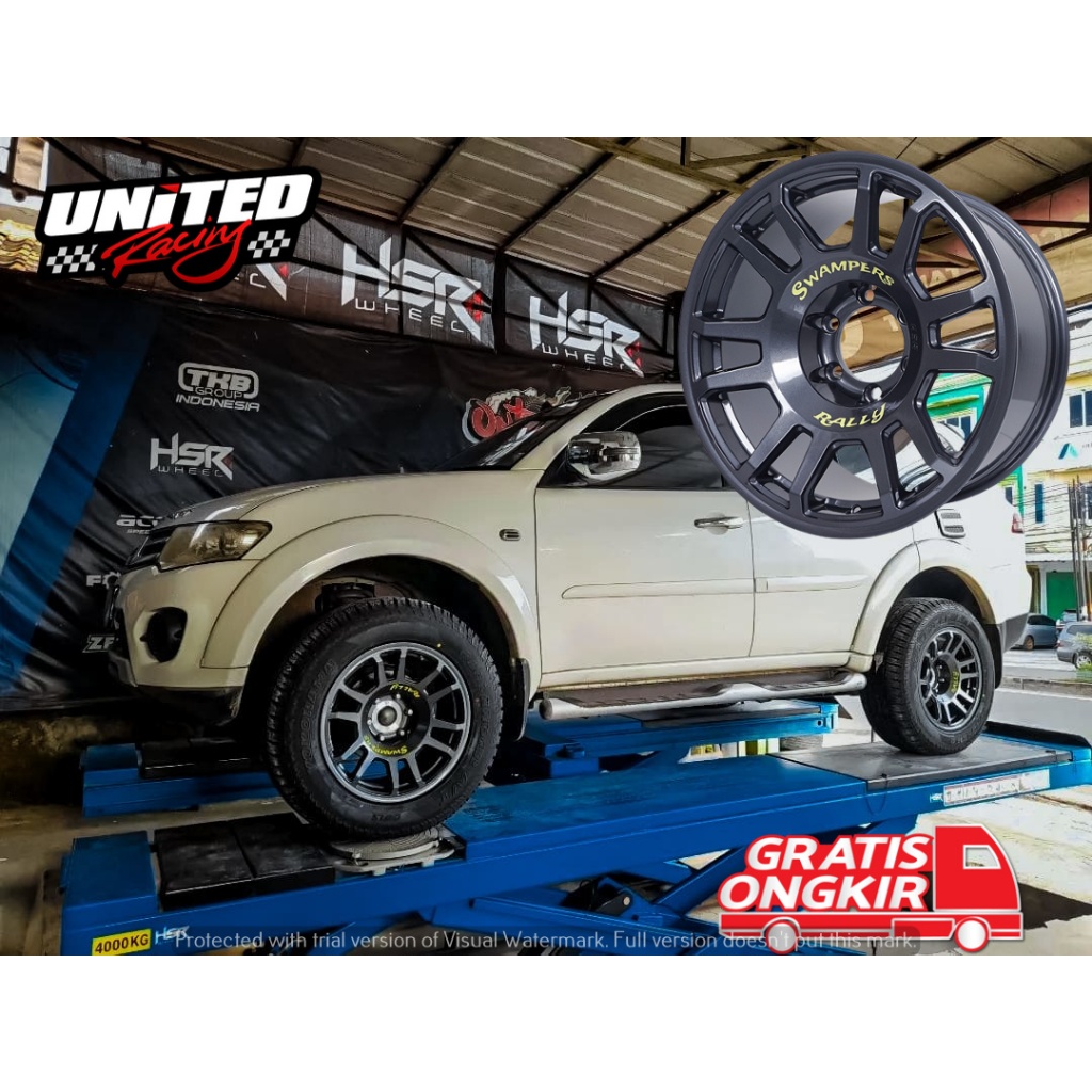 Jual VELG RACING RING 18 HSR SWAMPERS R18 GREY PCD 6X139,7 PELAK MOBIL ...