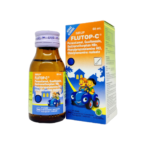 Jual FLUTOP C 60 ML SIRUP UNTUK DEMAM BATUK DAN PILEK PADA ANAK ...