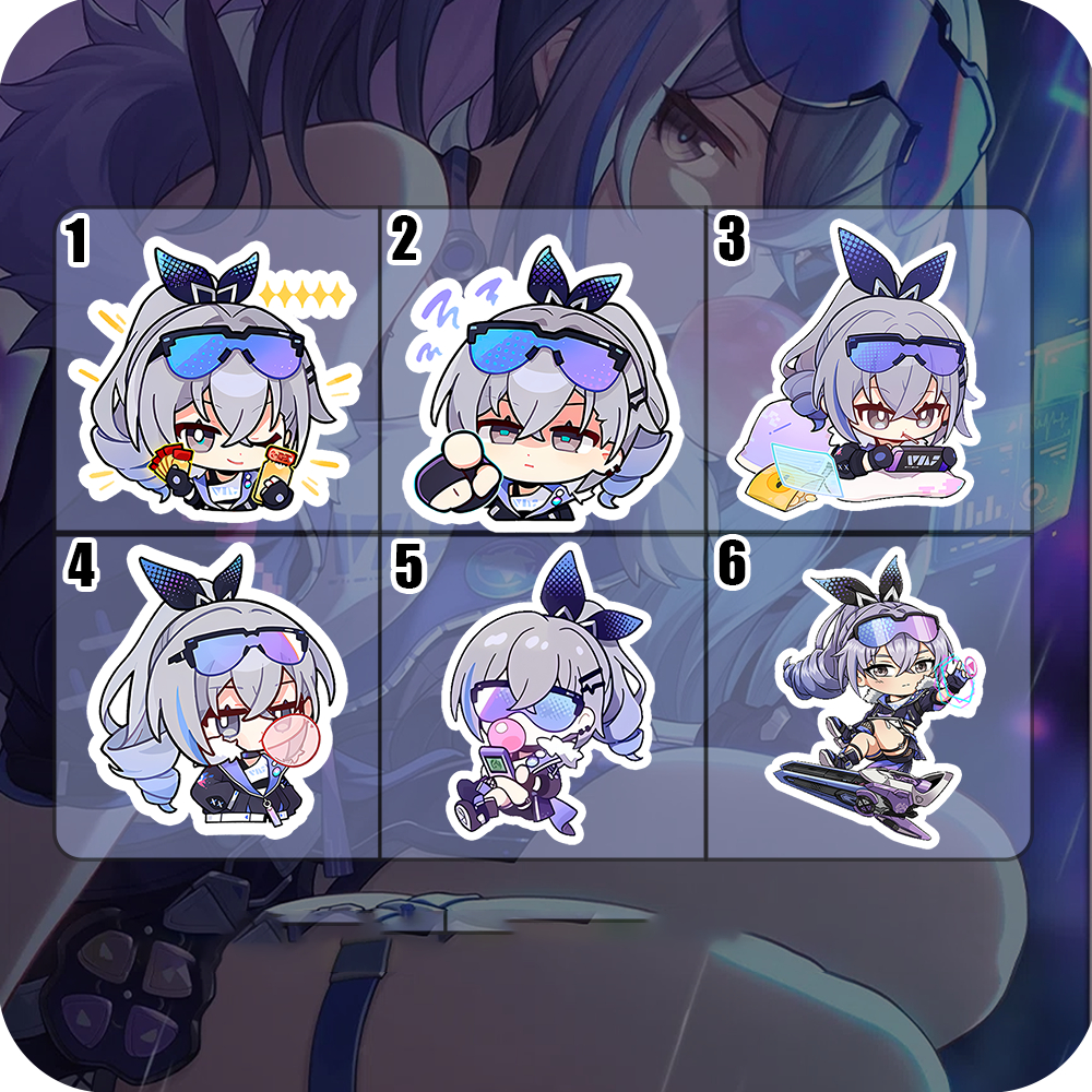 Jual Stiker Glossy 1 SET Honkai Star Rail HSR, Sticker Anime Lucu Untuk ...