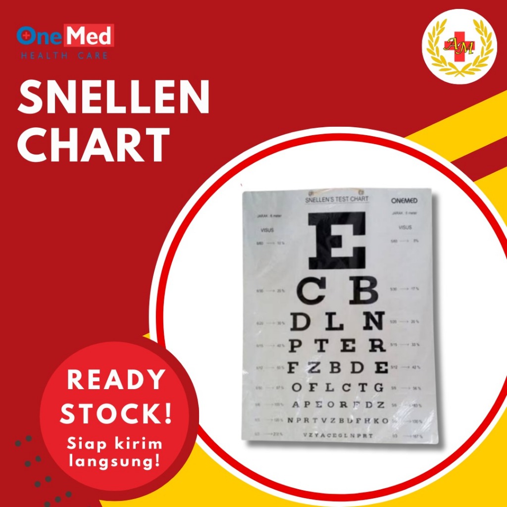 Jual Snellen Chart Onemed Alat Tes Mata Tes Penglihatan | Shopee Indonesia