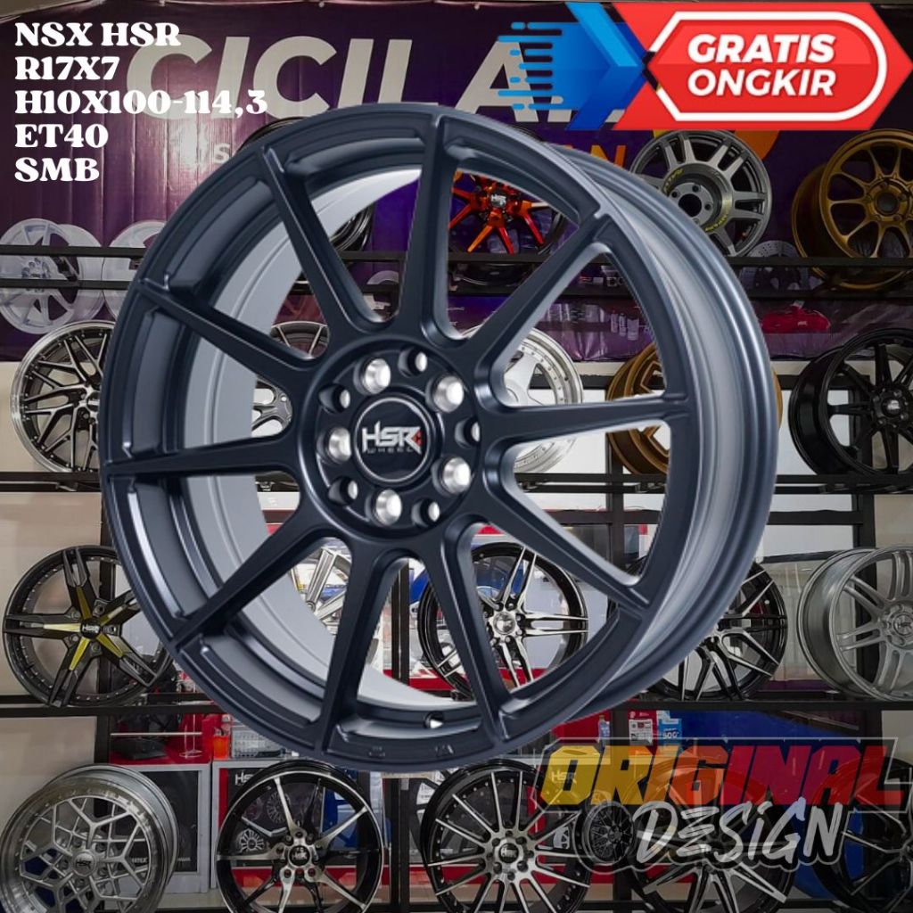 Jual Velg Mobil Ring 17 HSR NSX R17 Untuk ERTIGA , XPANDER , CORTEZ , BIANTE | Shopee Indonesia
