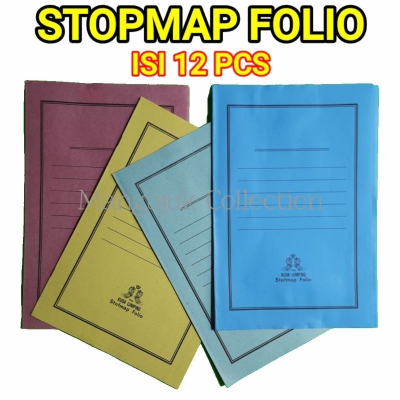 Jual 12pcs Stopmap Kertas Folio / Map kertas biasa | Shopee Indonesia