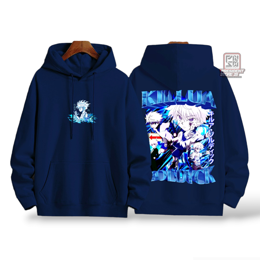 Jual HOODIE KILLUA Anime Hunter X Hunter Style Wibu Distro Gambar Depan ...
