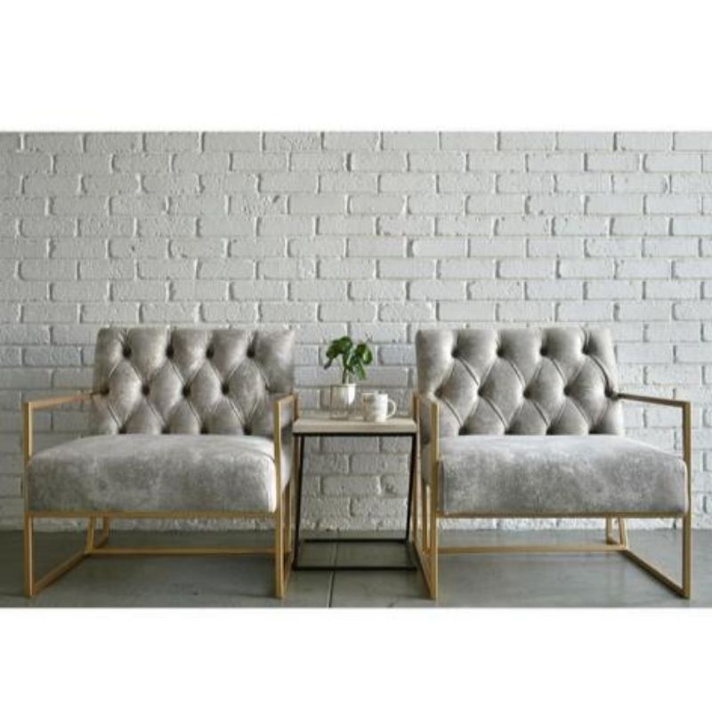 Jual sofa teras singel minimalis rangka besi ukuran 65x73cm per unit ...