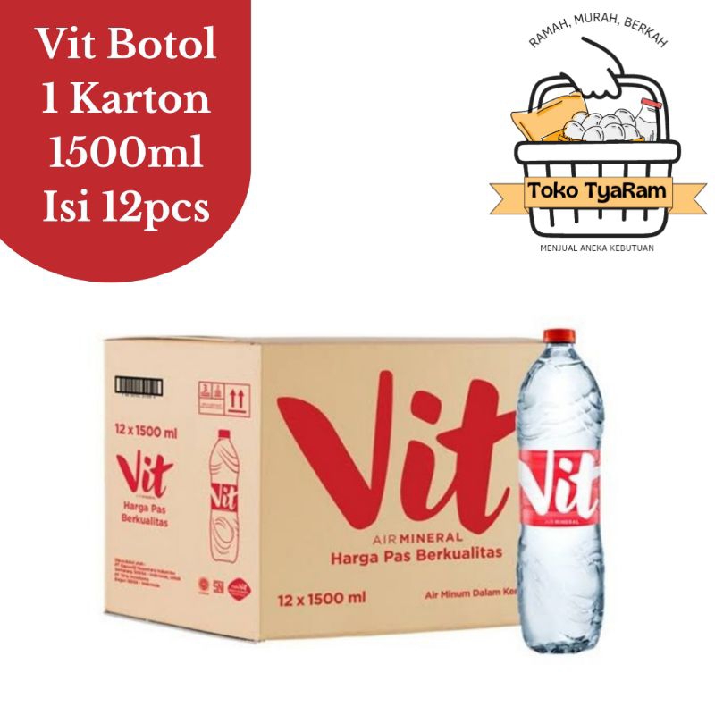 Jual VIT BOTOL/Air mineral VIT 1500ML/VIT BOTO 1500ML/VIT BOTOL BESAR ...