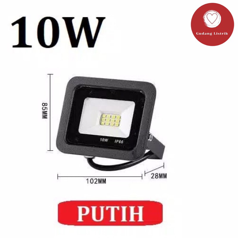 Jual Lampu Sorot LED 10W Outdoor / Tembak / Panggung / Lapangan / Taman | Shopee Indonesia