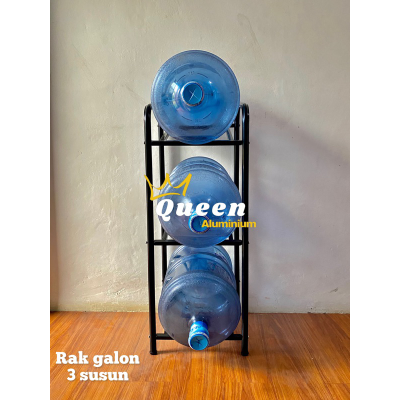 Jual Rak Galon / Tempat galon Air Besi Kuat kokoh 4 susun / 3 susun / 2 ...