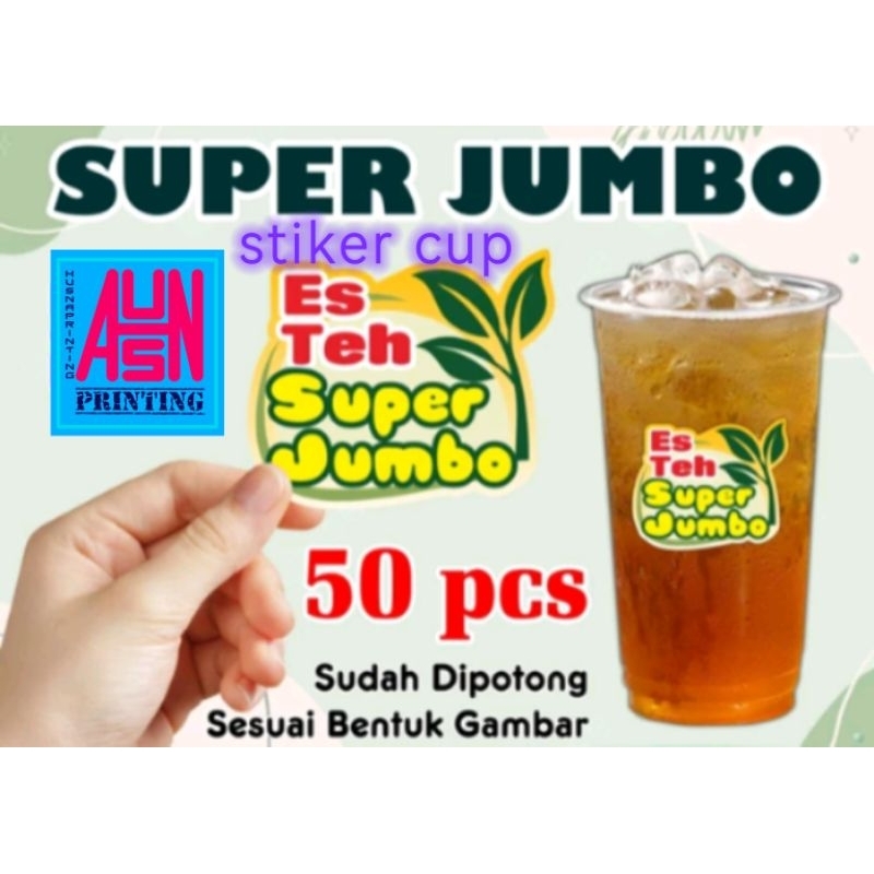Jual Stiker Label Es Teh Super Jumbo bisa COD | Shopee Indonesia