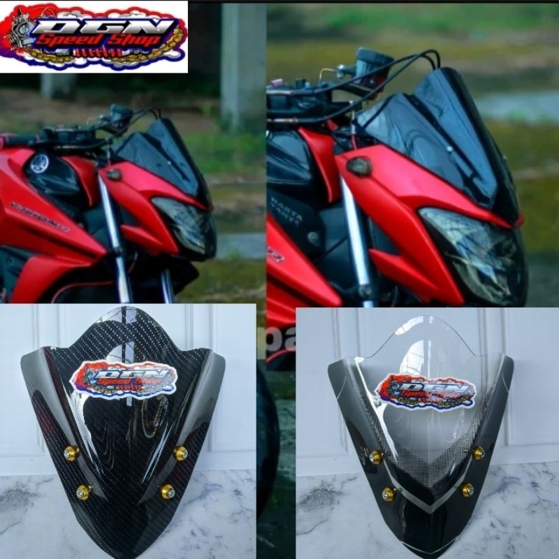 Jual VISOR YAMAHA VIXION R NEW 155 VVA MODEL BLACK SERIES PLUS BAUT ...