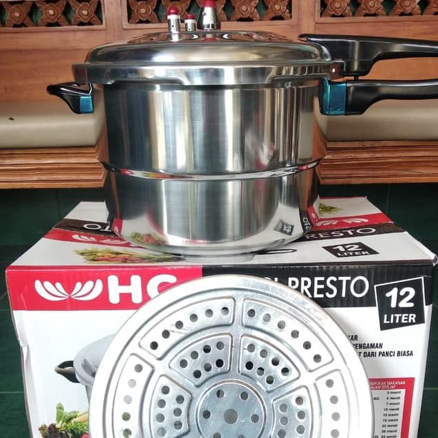 Jual KHOF098 Panci Presto Merk Happy Call / HC/Happy Call me Kapasitas 12 Liter dan 8 Liter+ ...