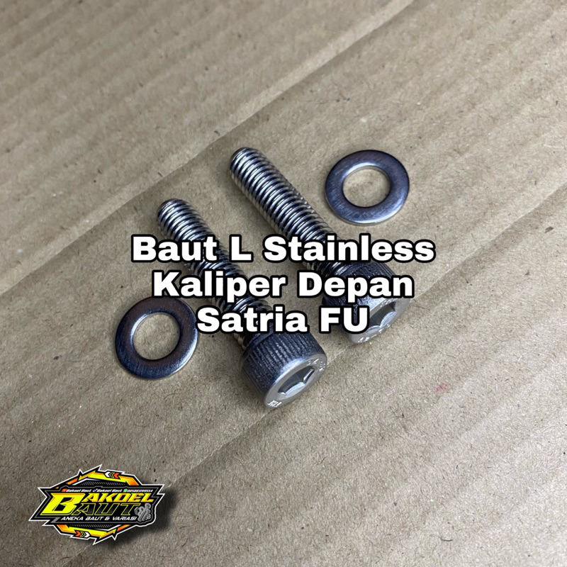 Jual Baut Kaliper Depan SATRIA FU KARBU CBU CKD FACELIFT Baut L Stainless Anti Karat 100% Asli ...