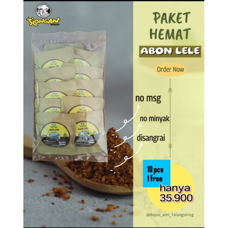 Jual ABON IKAN | ABON IKAN LELE| LAUK PRAKTIS| 10 SACHET| BERAT PER PCS ...