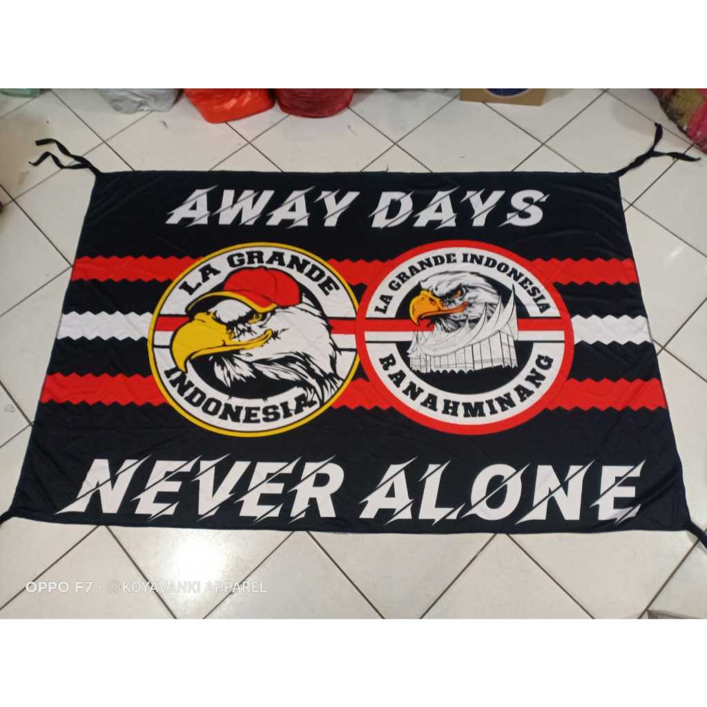 Jual cetak bendera,giant flag,mini flag custom,bahan satin sablon full ...