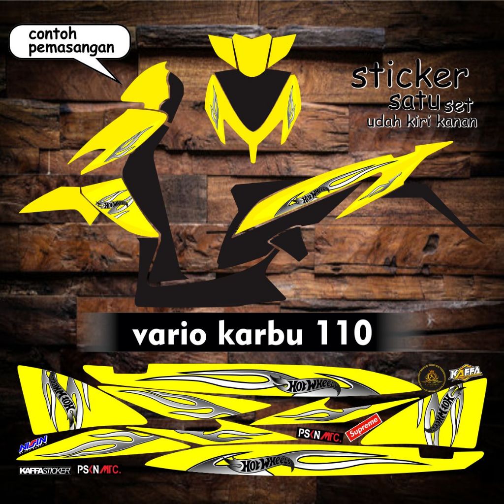Jual Sticker Striping Vario 110 Cw Karbu Sticker Skotlet Vario 110 ...