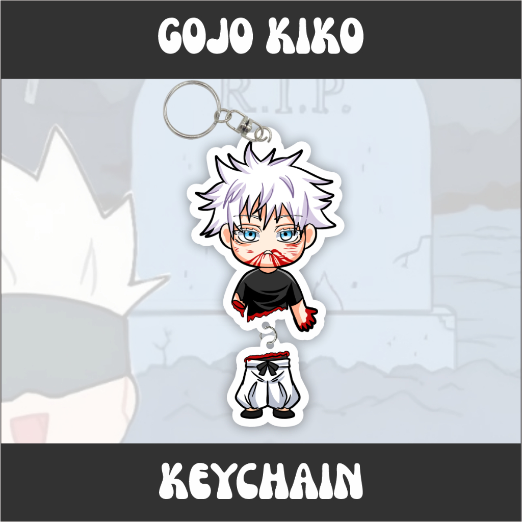 Jual (2 SISI) GANTUNGAN KUNCI JUJUTSU DEAD GOJO KIKO | NANAMI | TOJI ...