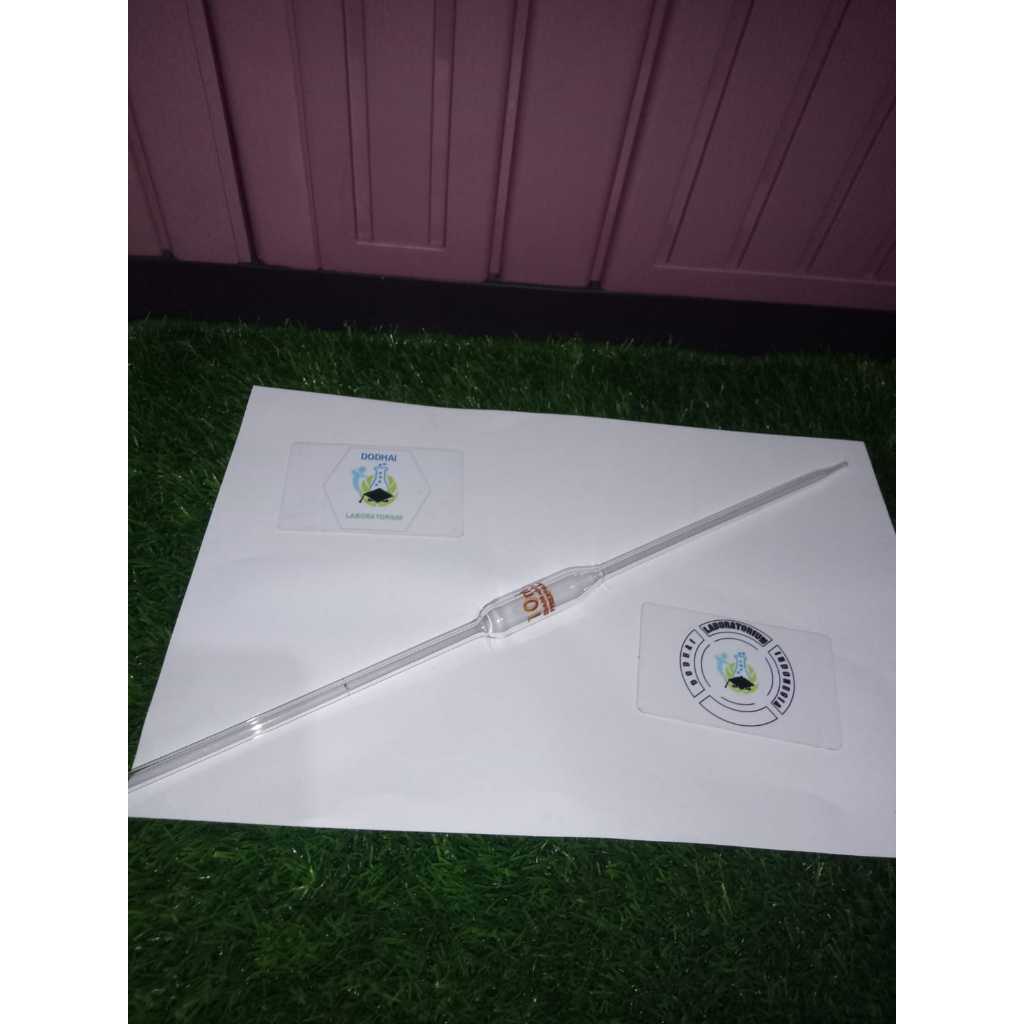 Jual Pipet volumetric, pipet gondok, pipet volume merk pyrex 10ml ...