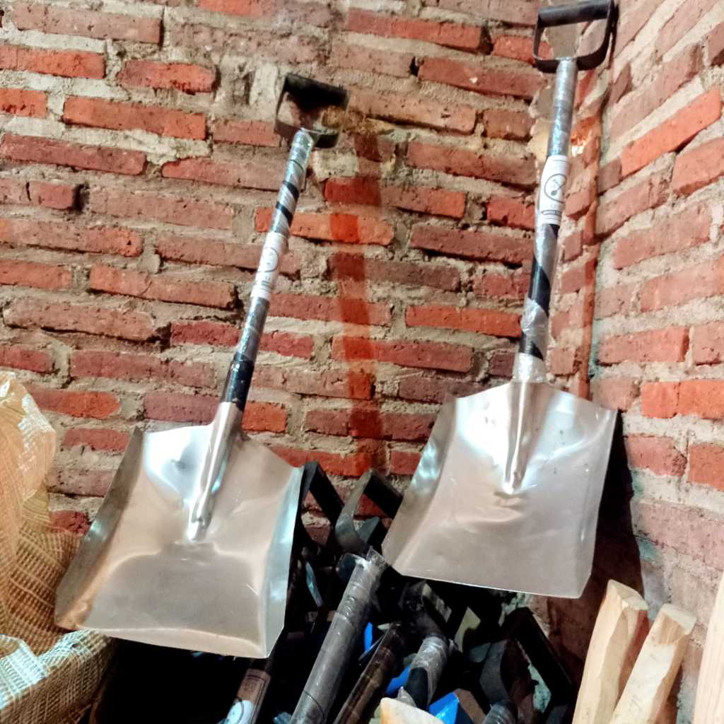 Jual Sekop Pasir Baja Stainless Gagang Besi - Sendok Tanah Sekop ...