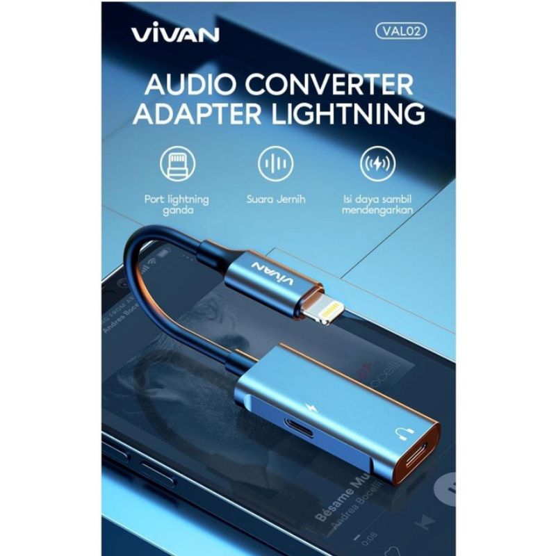 Jual VIVAN VAL02 Converter Audio Lightning iPhone to Lightning Audio ...