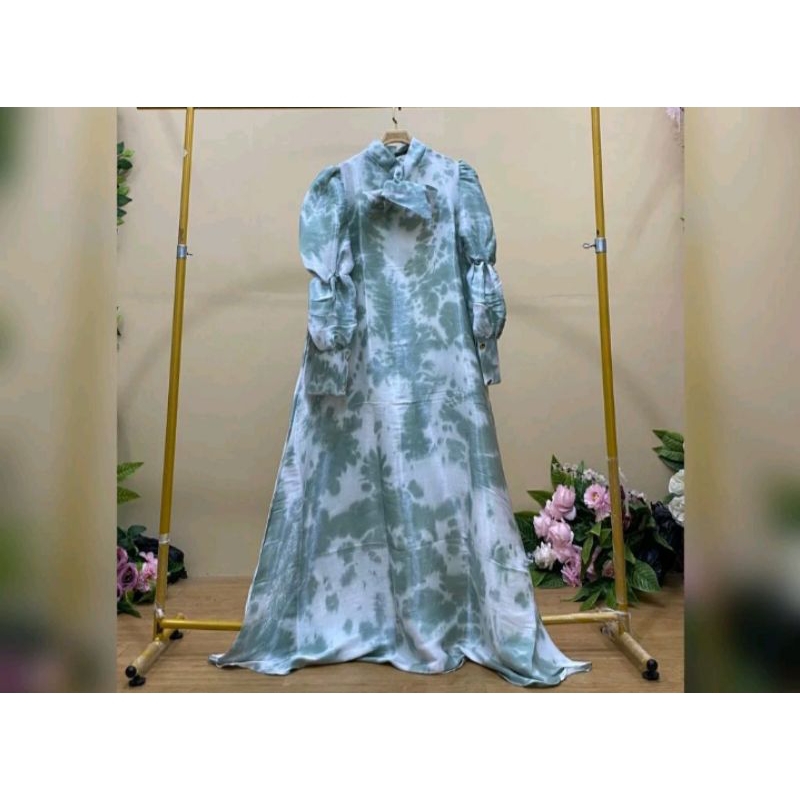 Jual GHALINA DRESS MATERIAL BAHAN ELIZA SHIMMER PREMIUM SILK PLUS TALI ...