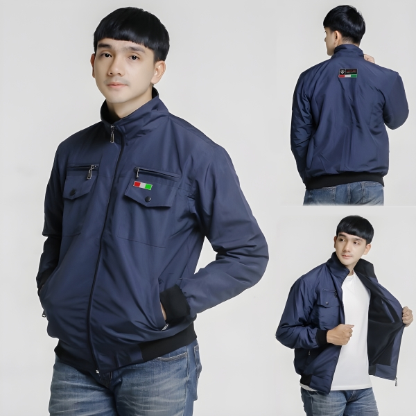 Jual RF-STORE JAKET PARASUT PRIA SIMPLE / JAKET MOTOR CASUAL LIST ...