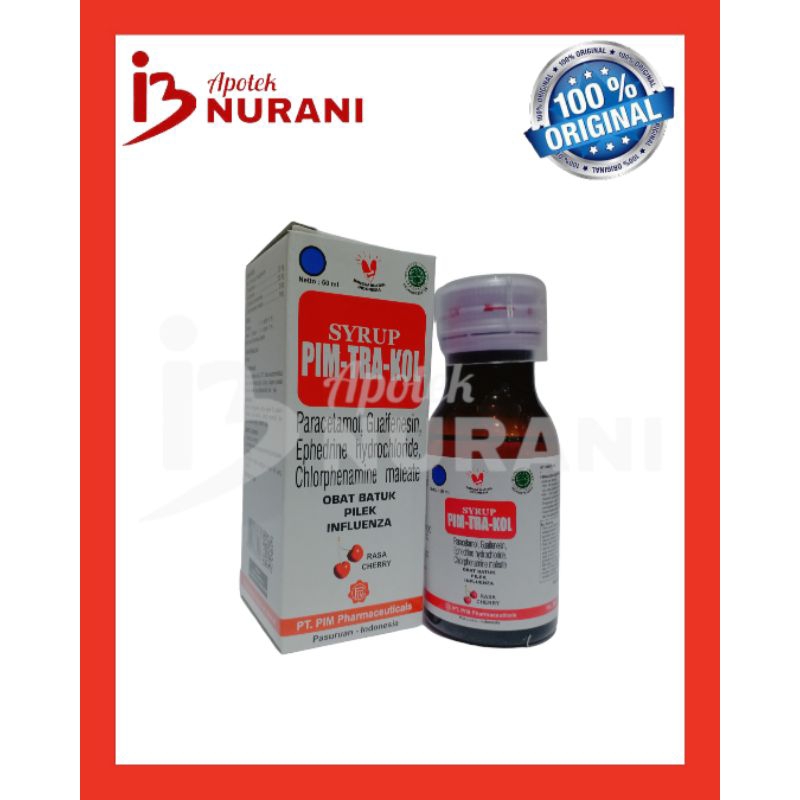 Jual PIMTRAKOL SIRUP ( CHERRY ) OBAT DEMAM, FLU, DAN BATUK | Shopee ...